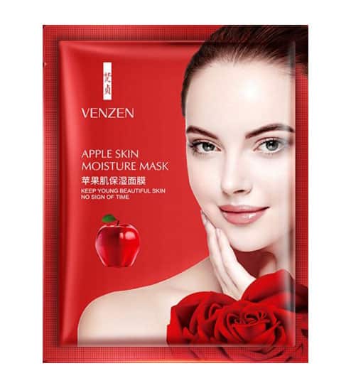 ماسک ورقه ای آبرسان عصاره سیب ونزن VENZEN - فروشگاه آنلاین آسو استور